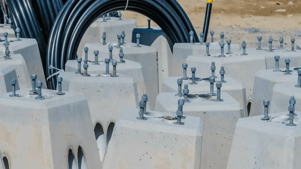 Pole Anchoring Installation - Foundation Helical Ground Anchoring